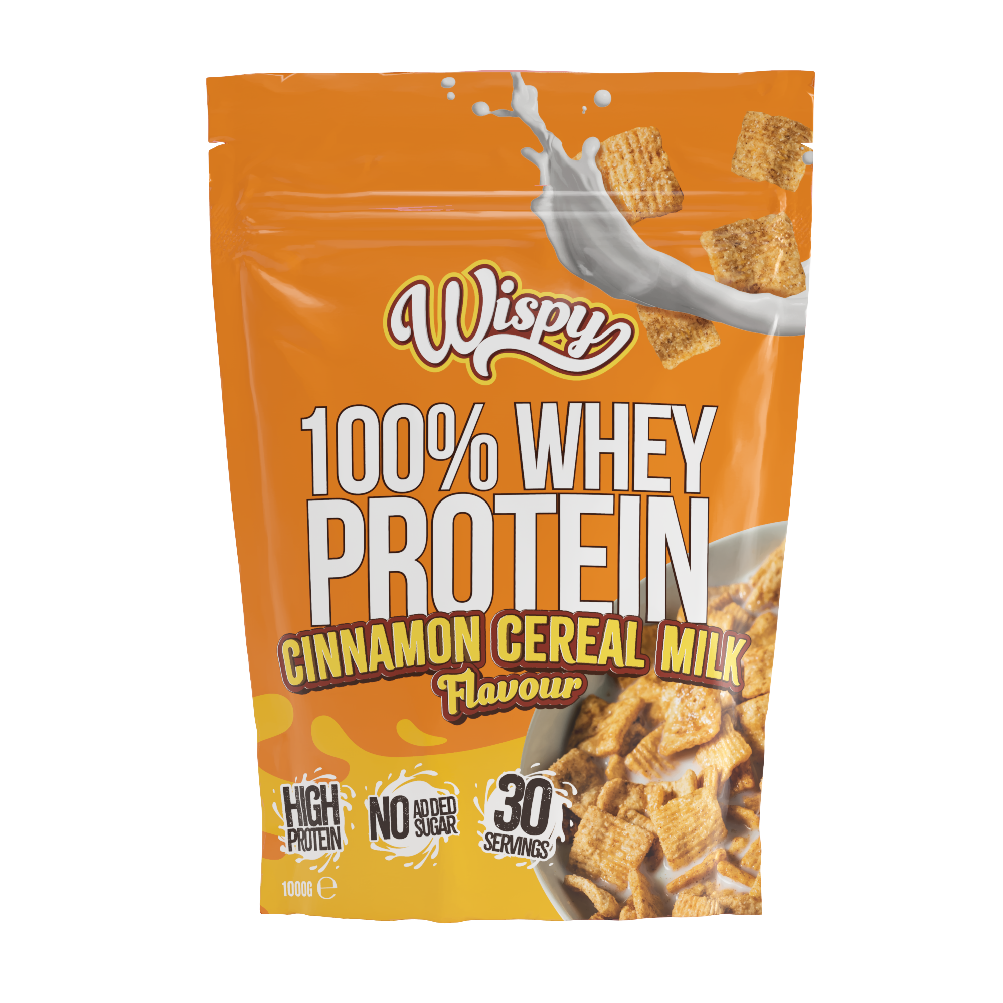 Wispy Whey Cinnamon Cereal Milk (1 kg) - Køb hos Muscle House her!