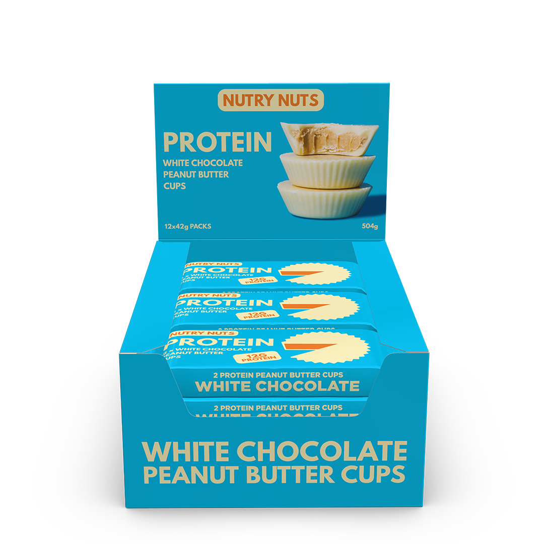 Nutry Nuts Peanut Butter Cups - White Chocolate (12x 42g)