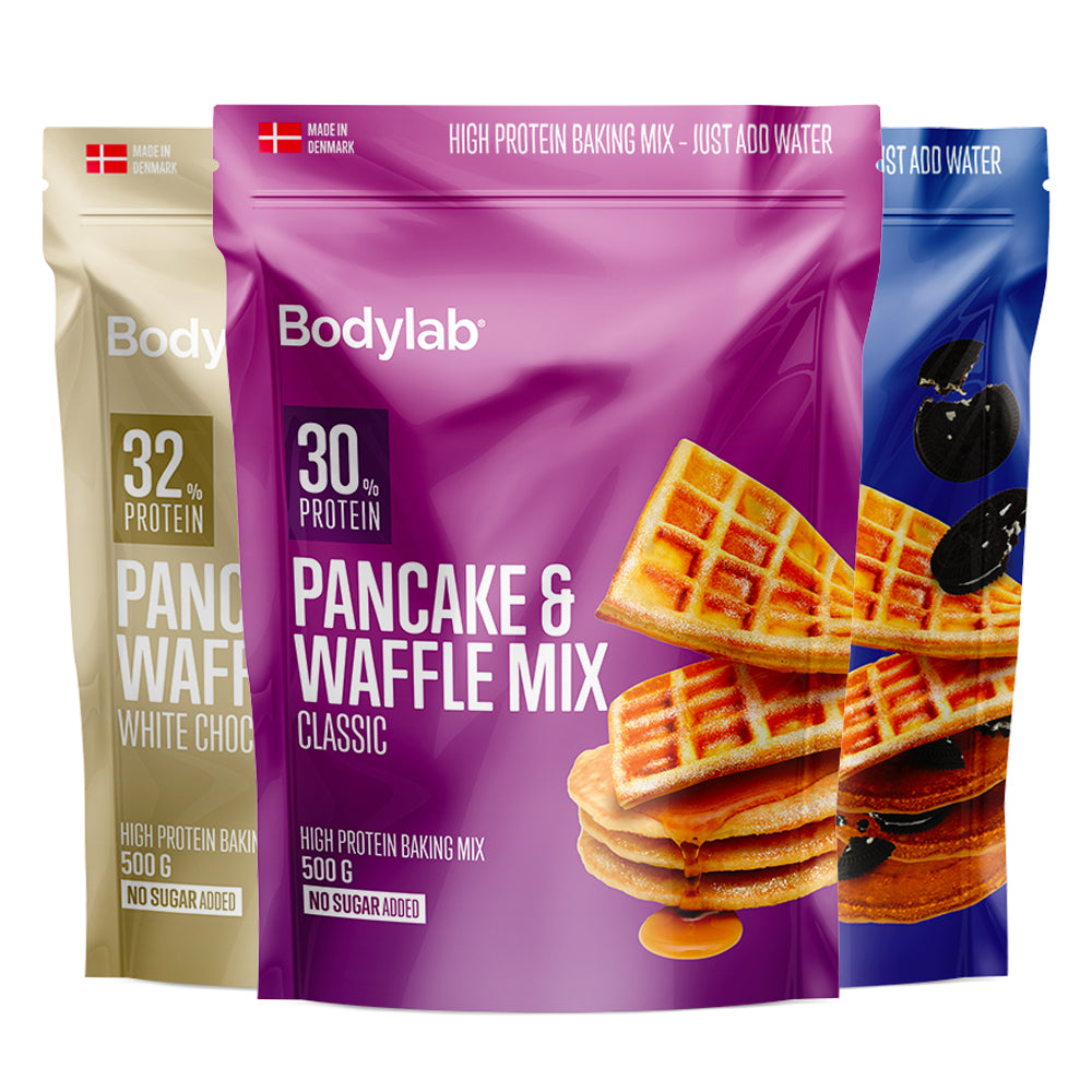 Bodylab Pancake & Waffle Mix - Bland Selv (3x 500g)