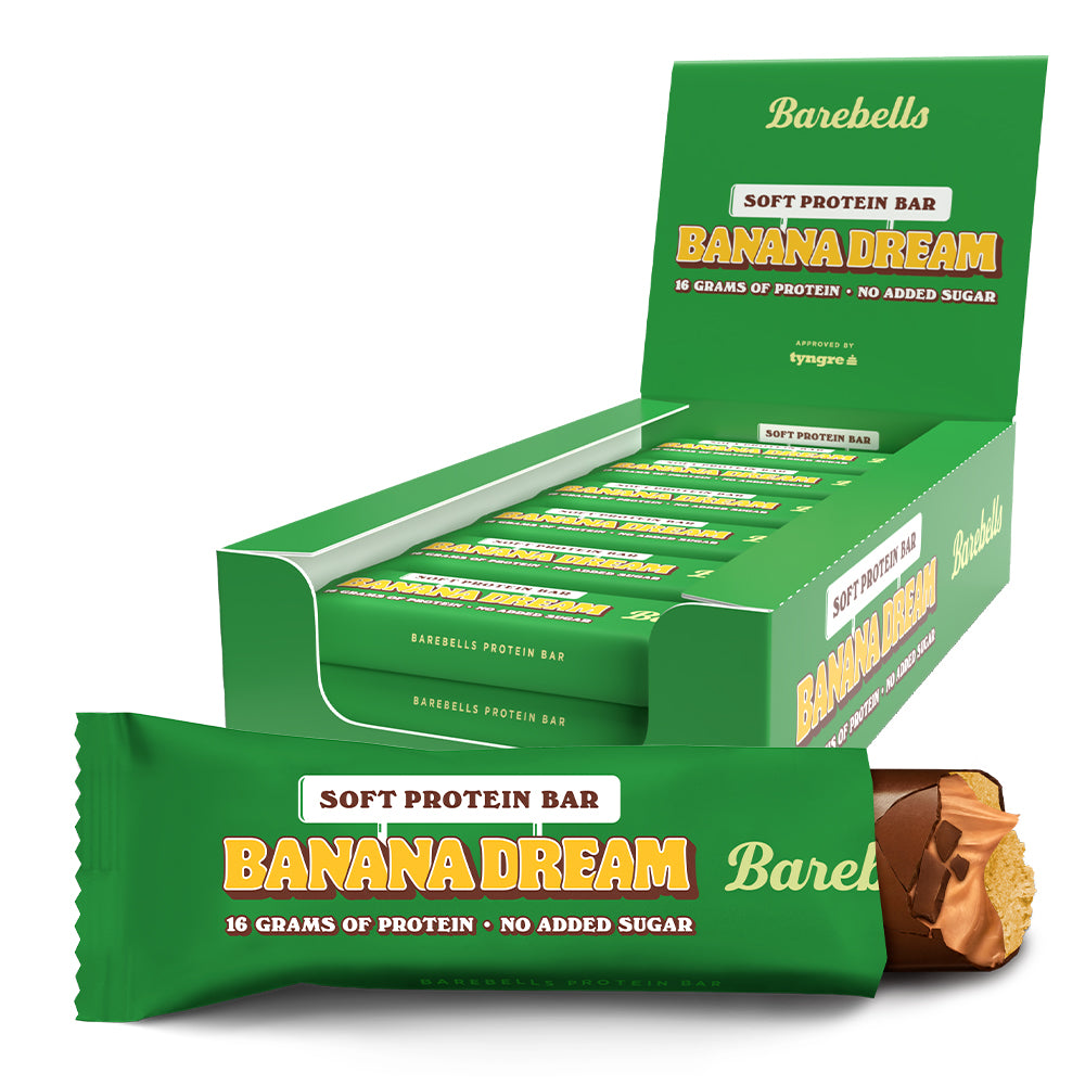 Barebells Soft Protein Bar Banana Dream (12x55g) – Køb her!